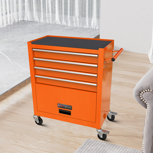 WFX Utility™ 4 -Drawer Cold Steel Job Site Storage Tool Cabinet with ...