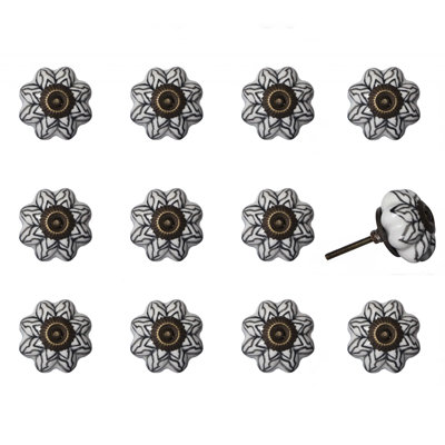 black and white cupboard knobs