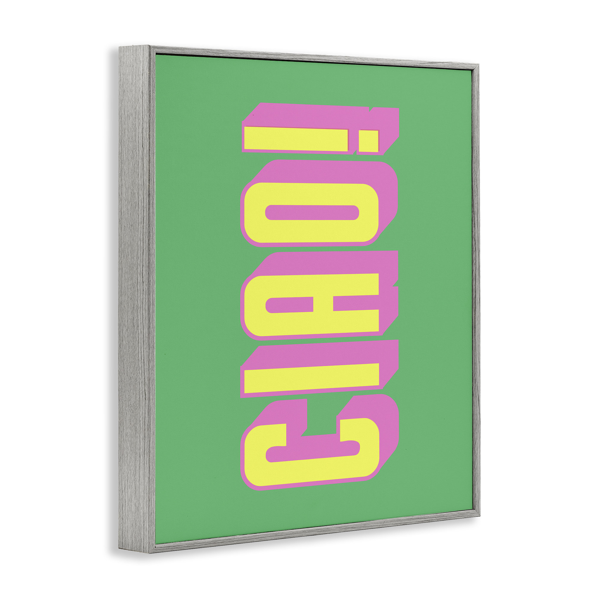 Dakota Fields Ciao Bold Lettering Framed Giclee, design by House of ...