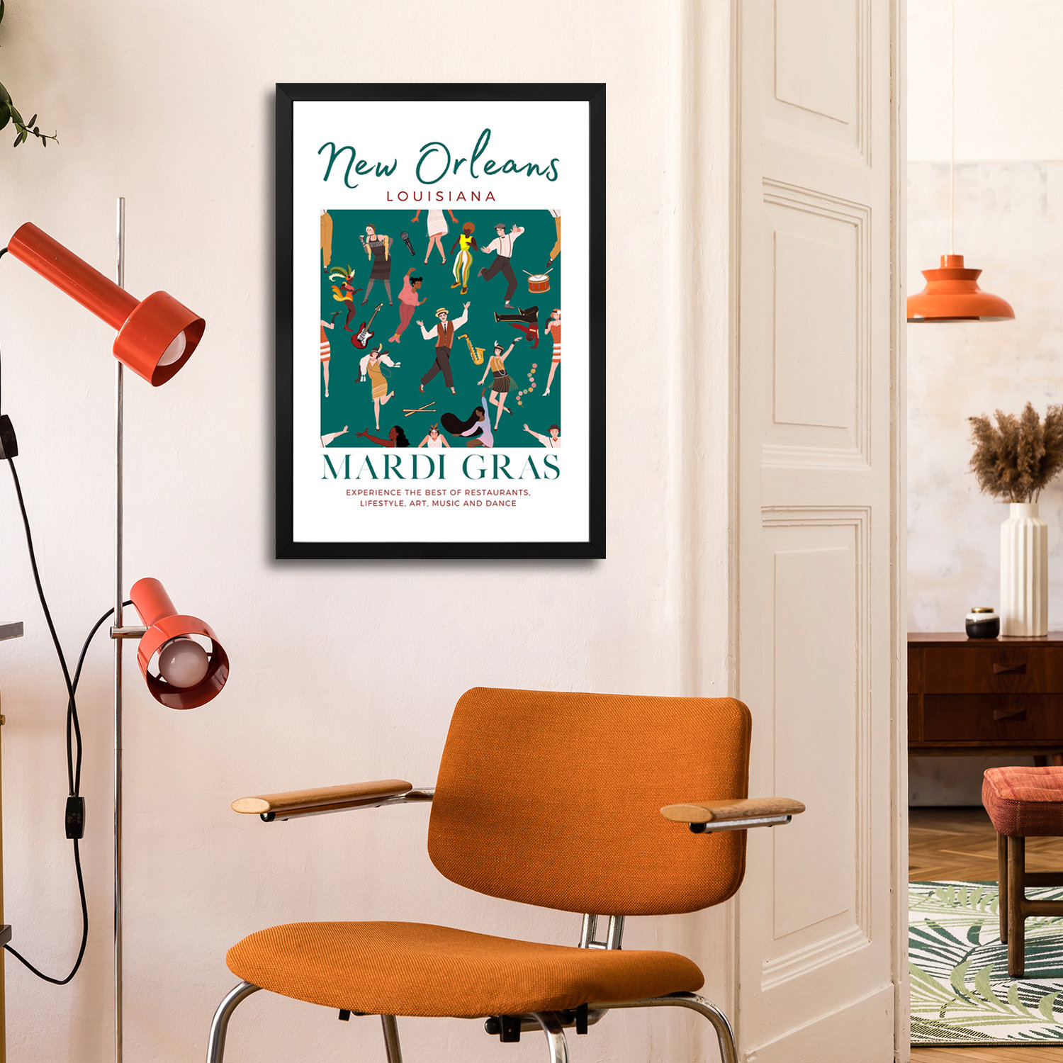 Red Barrel Studio® New Orleans Mardi Gras Premium Framed Posters | Wayfair