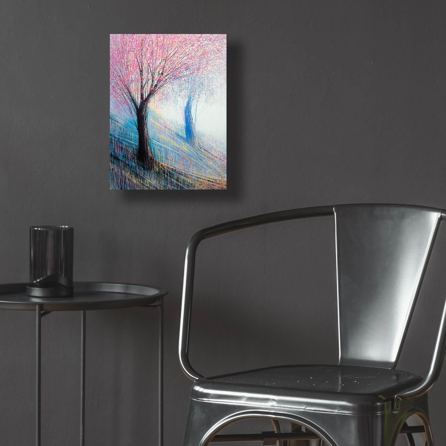 Epic Art 'Blossom With A Soft Blue' By Marc Todd, " Blossom With A Soft ...