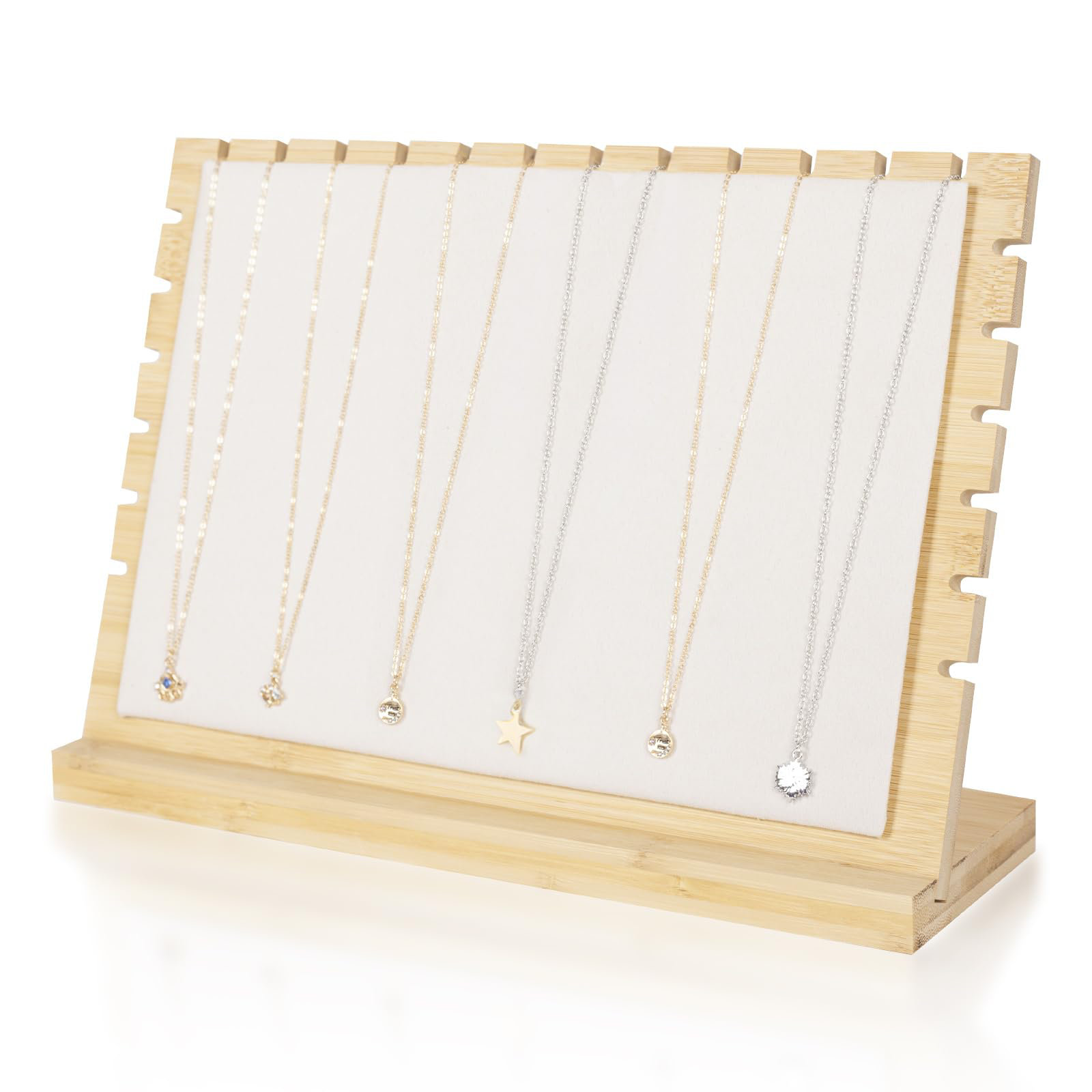 Rebrilliant Necklace Display Stand Jewelry Display For Selling, Bamboo ...