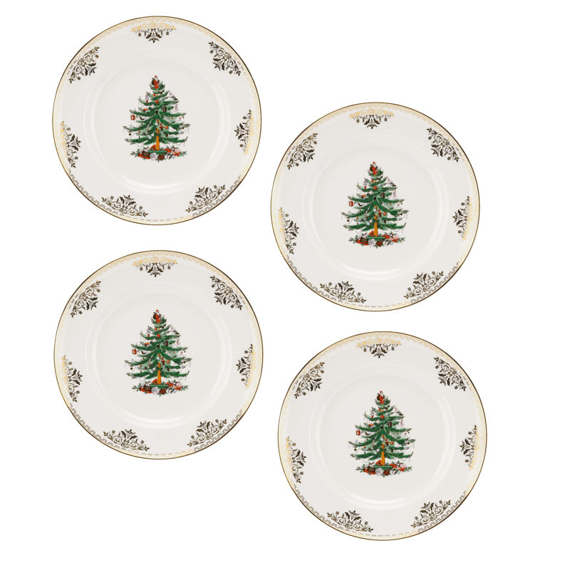 Spode Christmas Tree Gold Dinner Plate & Reviews | Birch Lane
