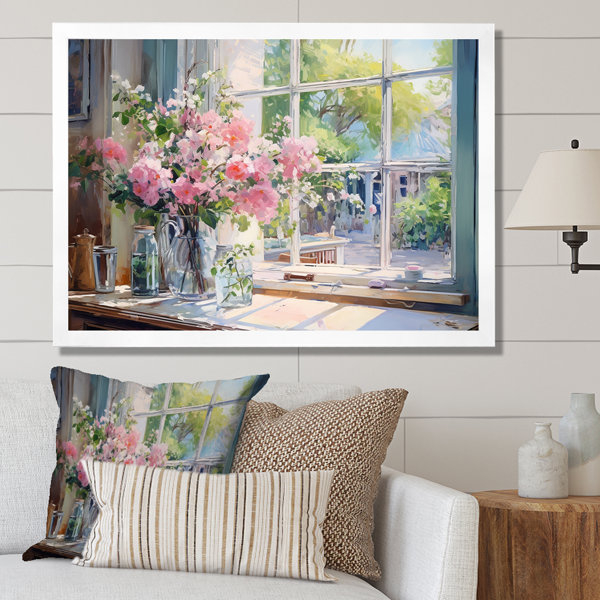 Winston Porter Delicate Vintage Flower French Windows View II - Floral ...