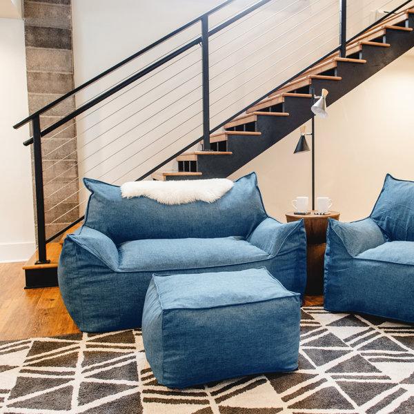 Comfort Research Upholstered Pouf & Reviews | Wayfair