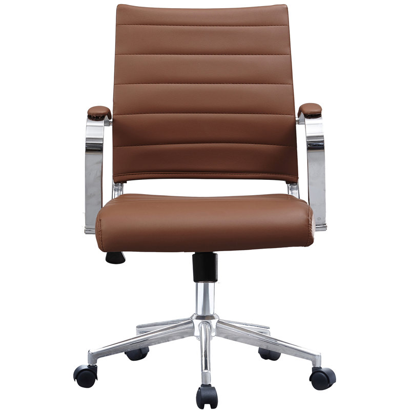 Ebern Designs Celadon Mid Back Ribbed Ergonomic Conference Chair ...