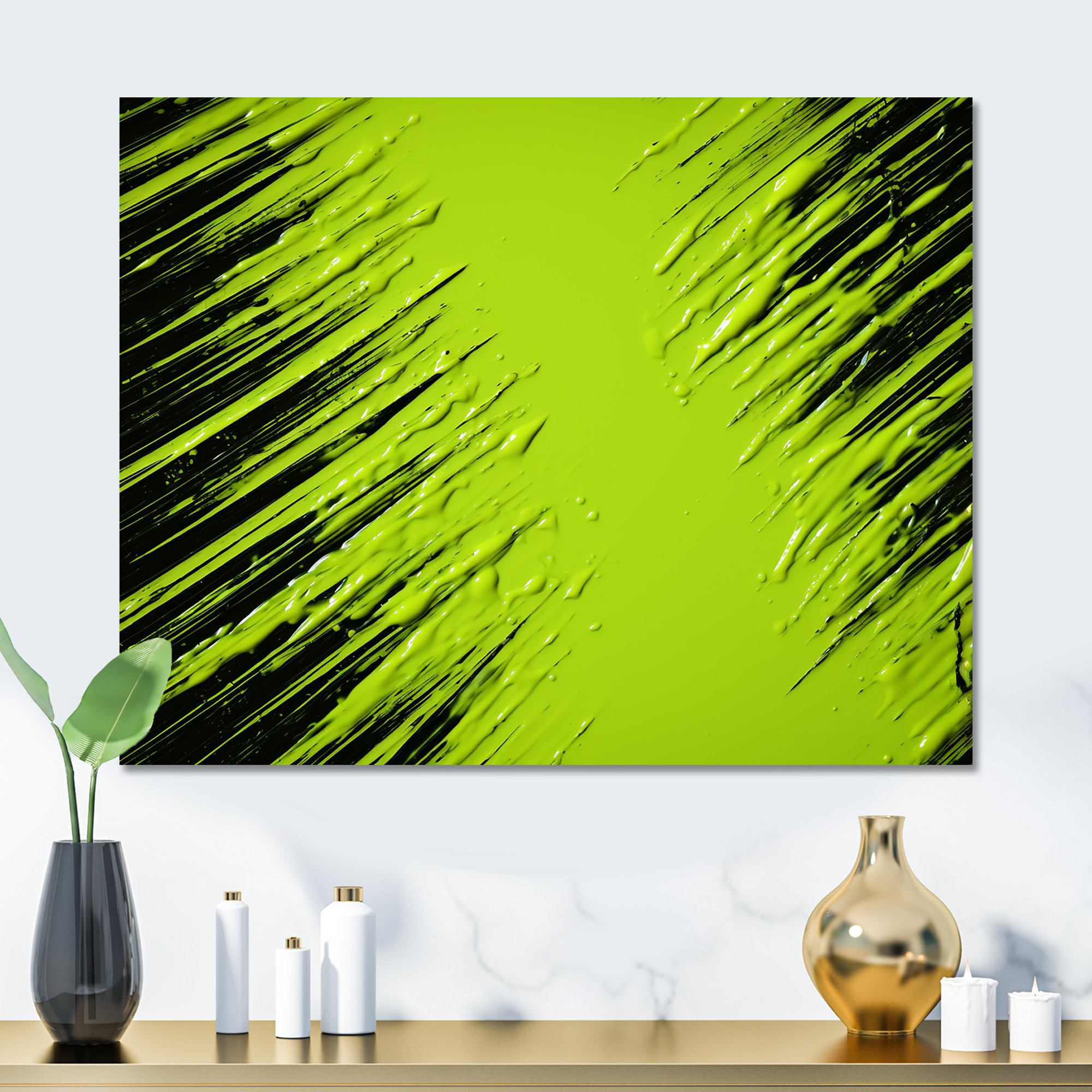 Latitude Run® Tropical Fusion Collages - Abstract Collages Metal Wall ...