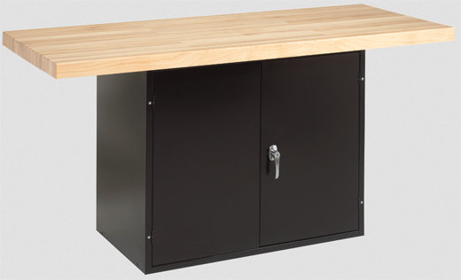 Shain 64"W Wood Top Workbench | Wayfair