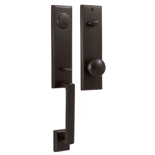 Weslock Elegance Handleset with Deadbolt and Door Rosette | Wayfair
