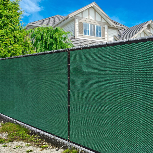 Amgo Fence 5'H Fence Privacy Screen Heavy Duty Windscreen with Bindings ...