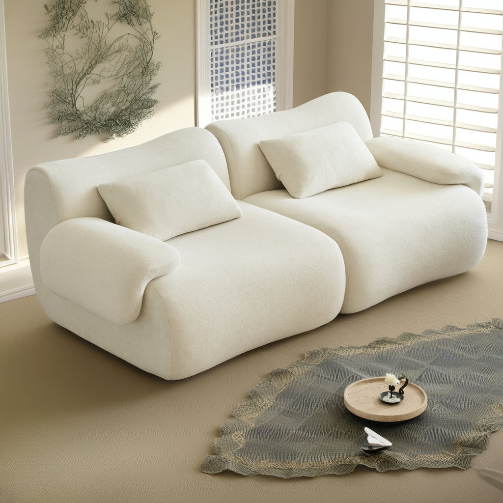 Latitude Run® Instant Comfort: 78" Sofa in a Box – Memory Foam 2-Seater ...