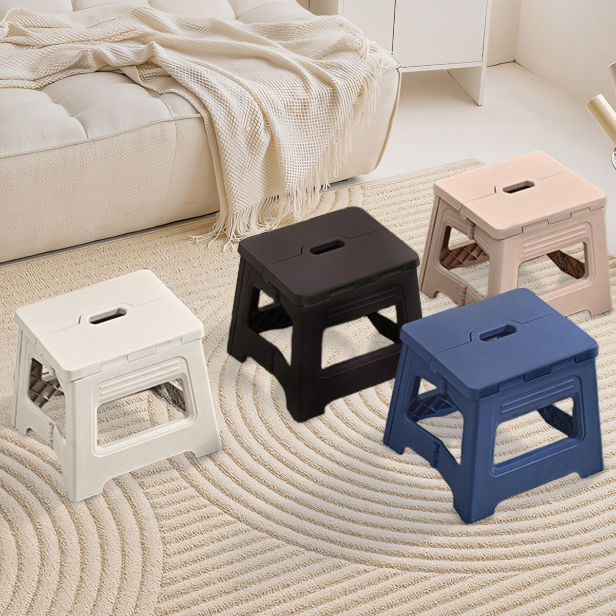 Rebrilliant Naviyah Plastic Accent Stool | Wayfair