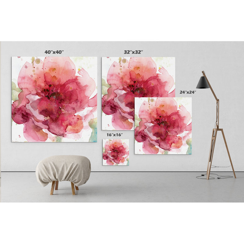 Winston Porter 'Bold Blush I' - Wrapped Canvas Print & Reviews | Wayfair