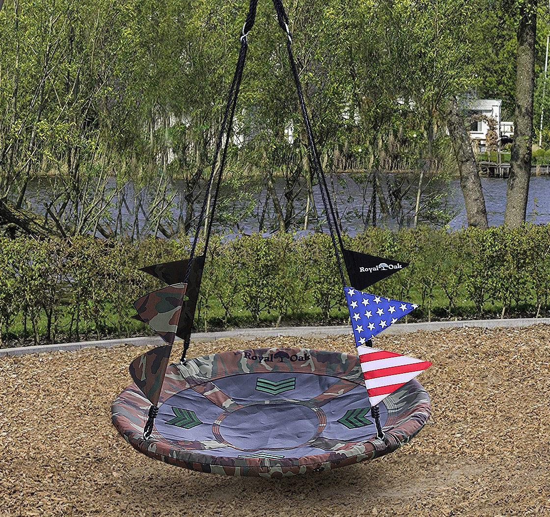 Royal Oak Balançoire en tissu en métal et Commentaires - Wayfair Canada