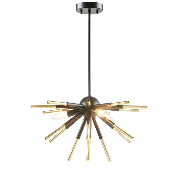 Mercer41 Javarus Ely 3-Light Spiked Chandelier | Wayfair