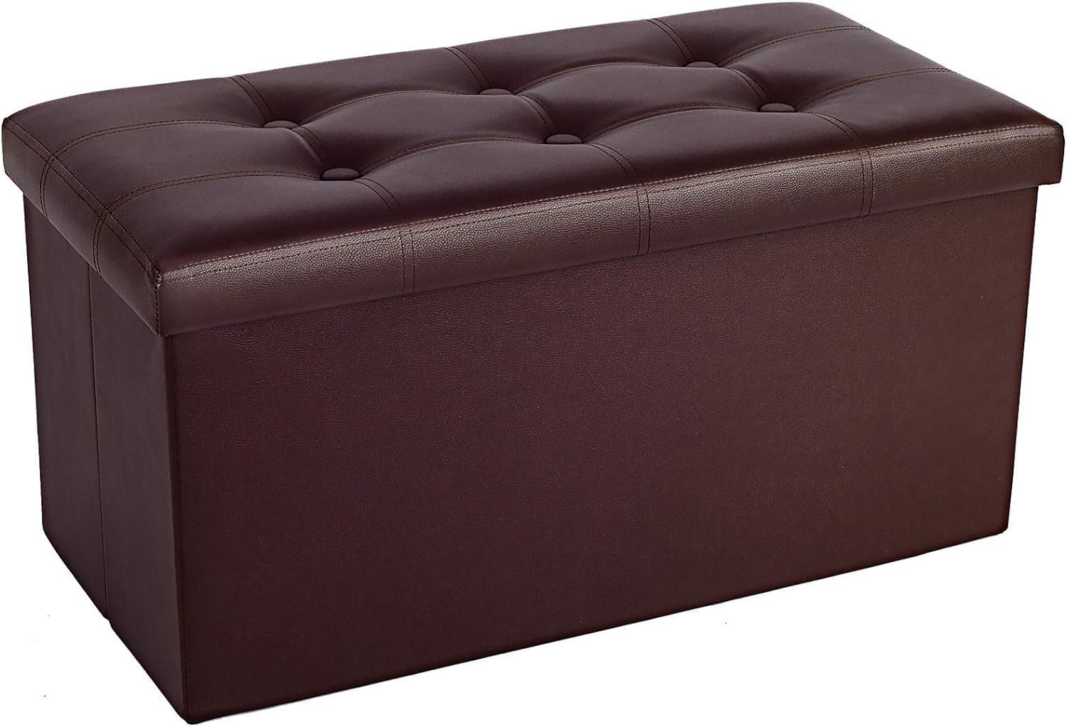 Winston Porter Large Foldable Rectangular Ottoman With Storage And ...