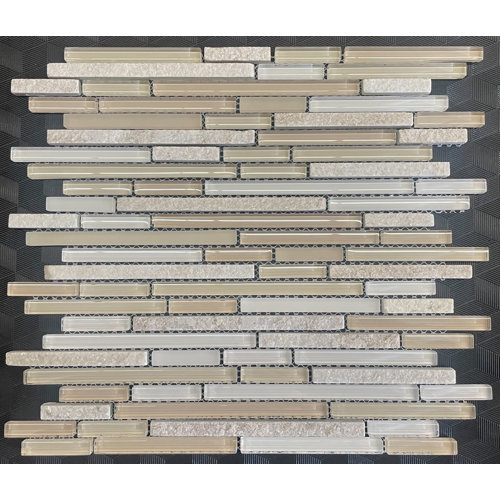 Mango Tile Glass Linear Mosaic Wall Tile | Wayfair