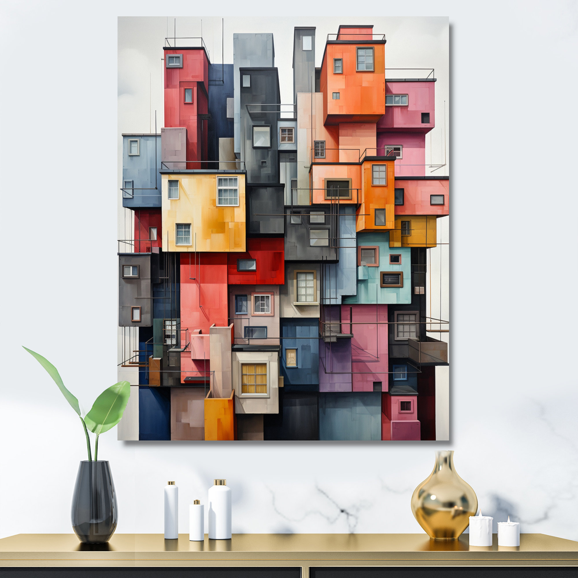 Brayden Studio® Lamoyne Constructivism Constructed Horizons XII - Print ...