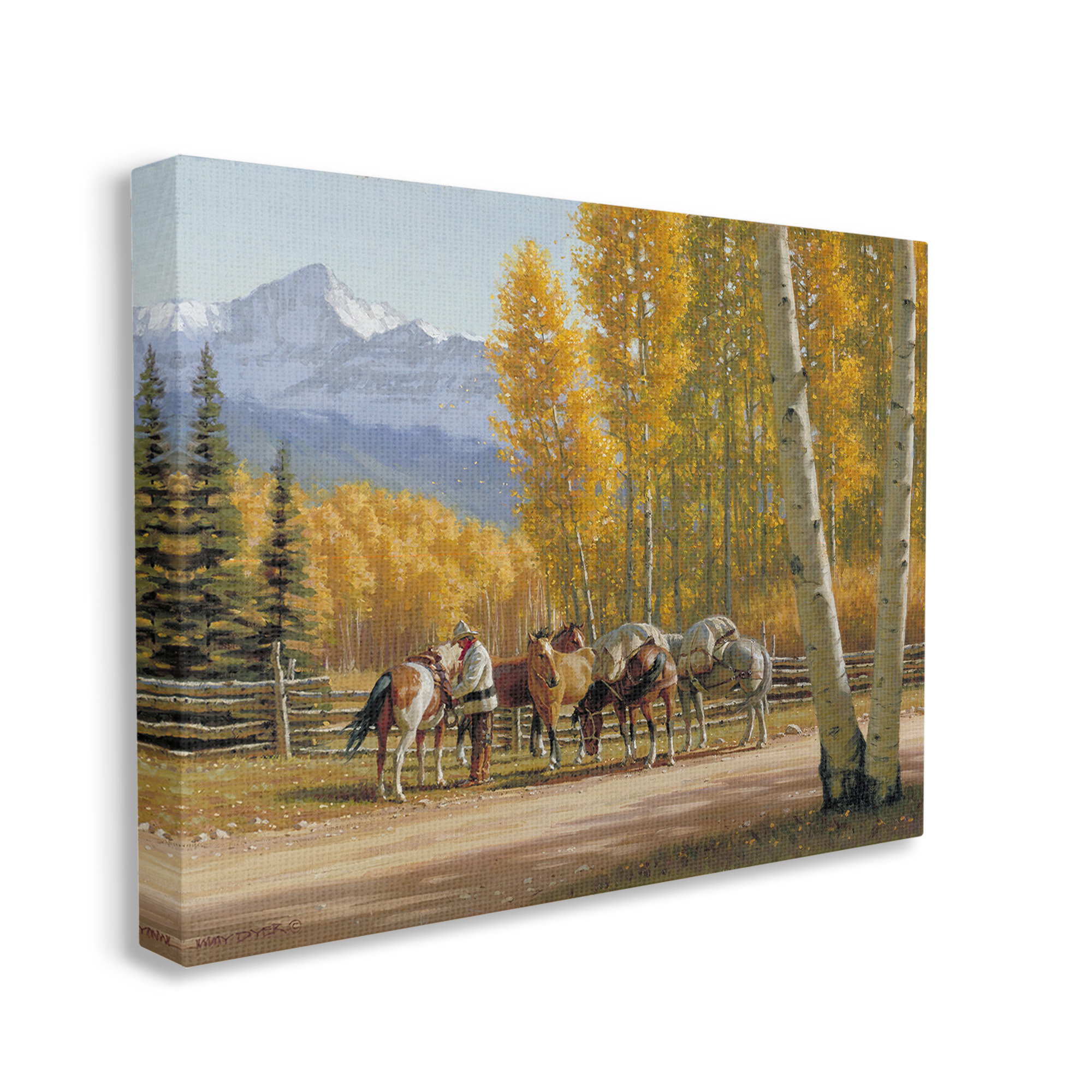 Foundstone™ Horses With Fall Foliage Canvas Wall Art Design By Jimmy ...