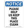 SignMission Please Help Us Keep This Place Clean Sign | Wayfair