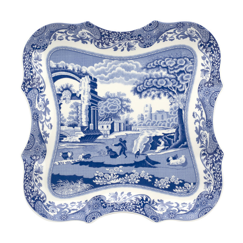Spode Blue Italian Devonia Tray 14" & Reviews | Wayfair
