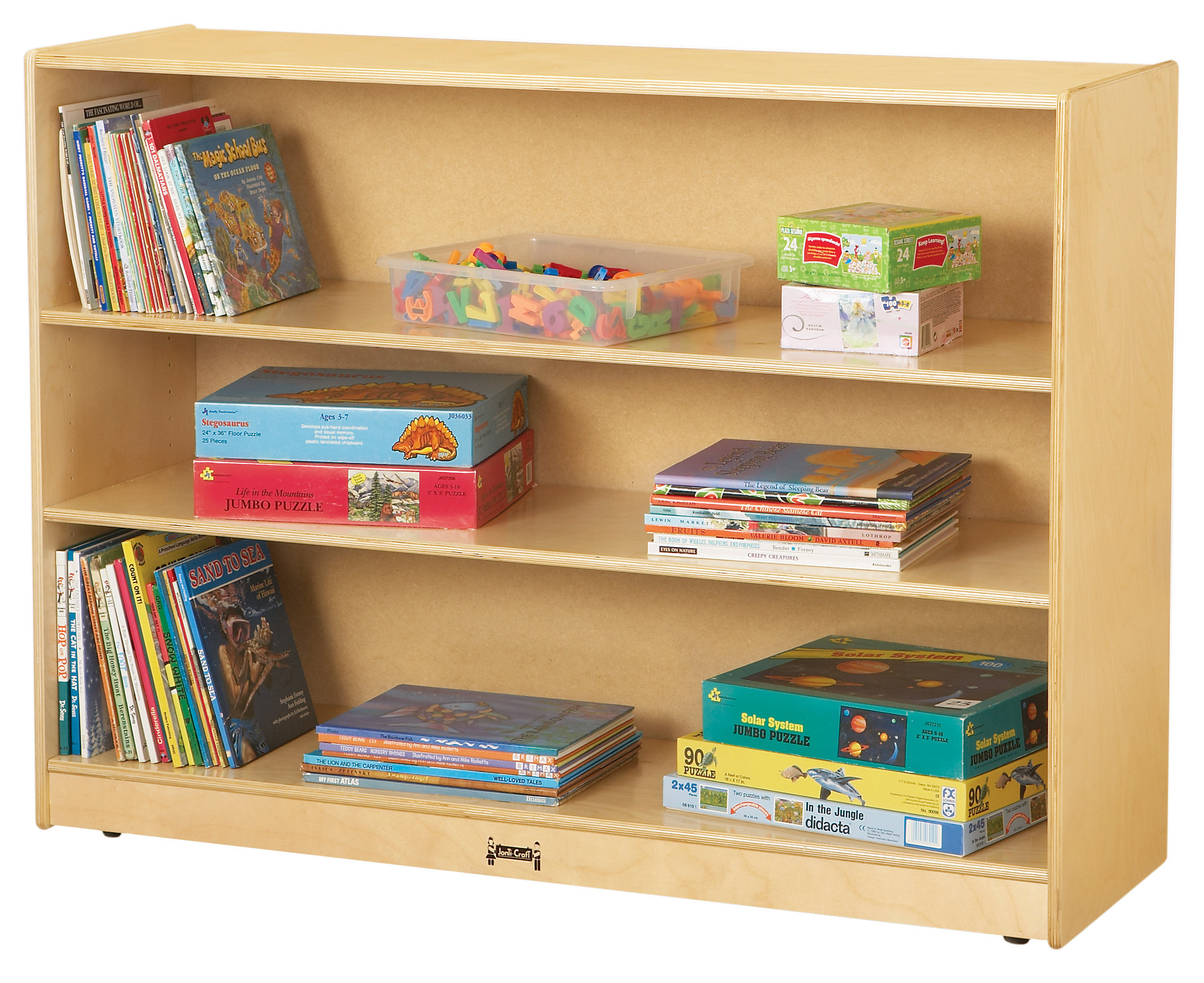 Jonti-Craft® Super-Sized Adjustable Mobile Straight-Shelf | Wayfair