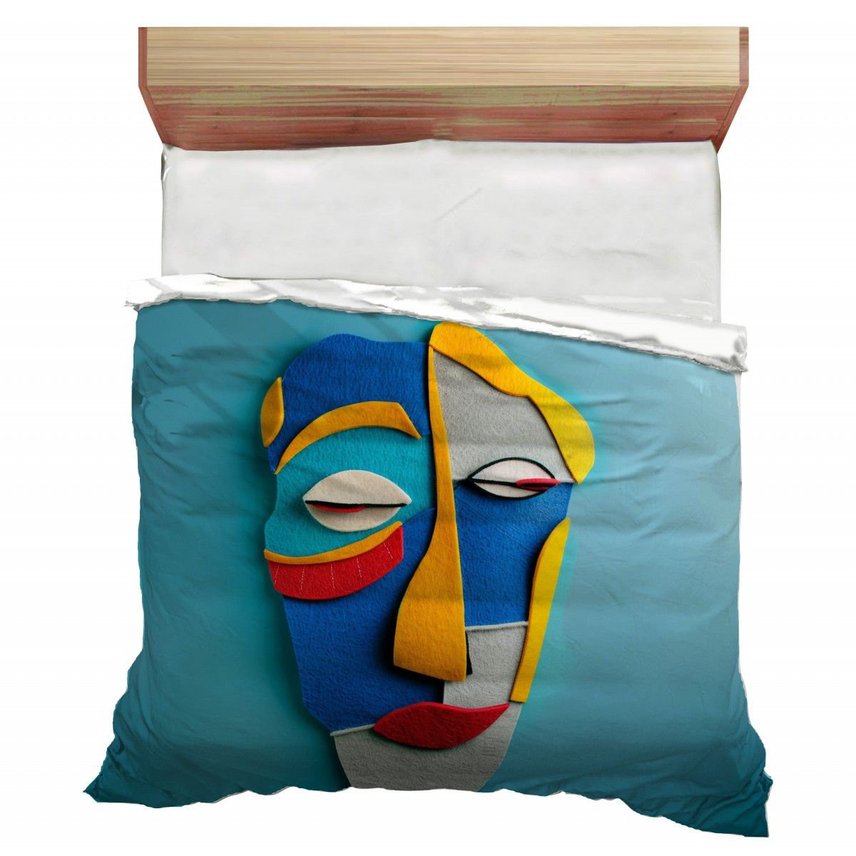 VisionDecor Face Bedding Figurative Comforter Facial features - Wayfair ...
