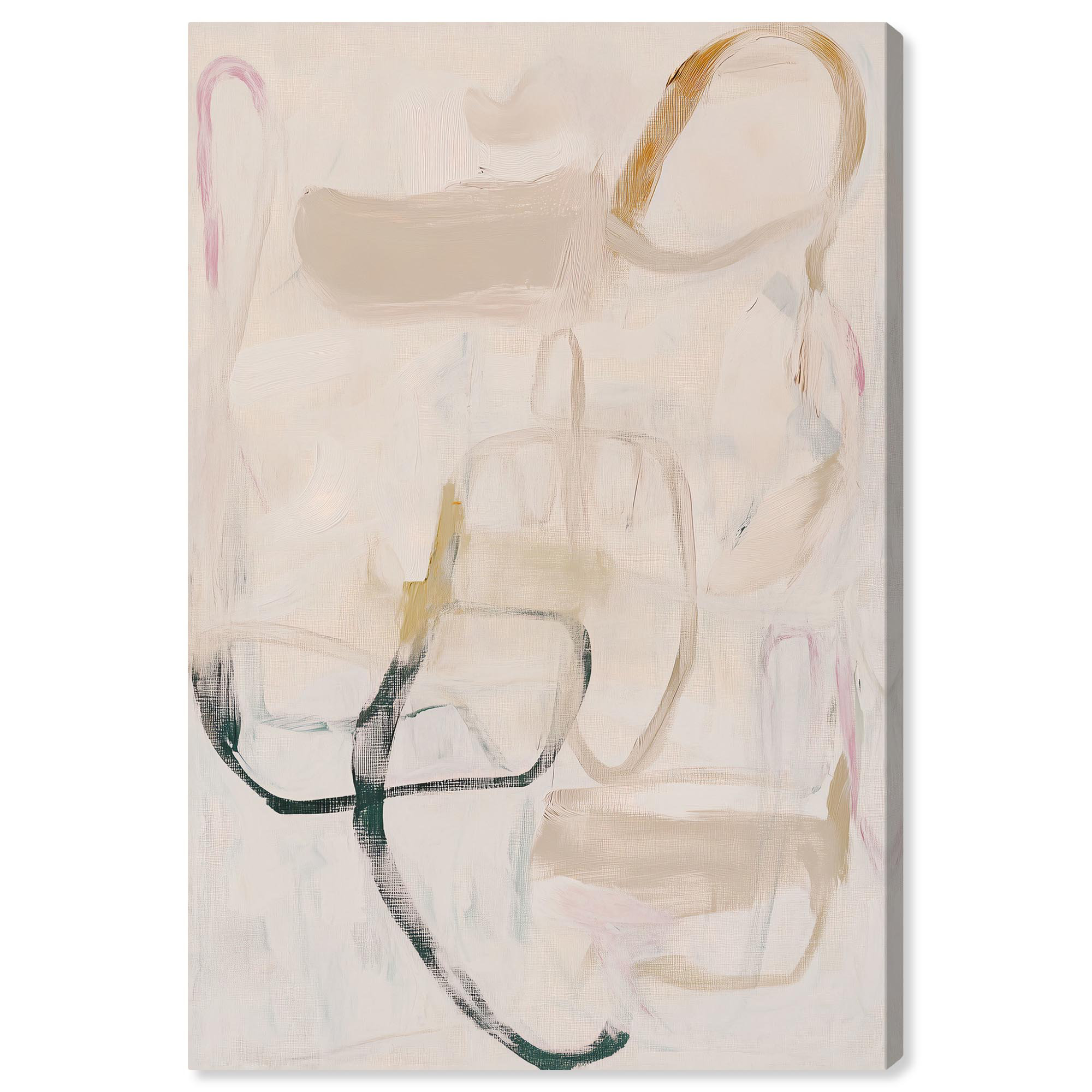 Brayden Studio® Faded Outlines I Canvas Modern Boho Abstract by | Wayfair