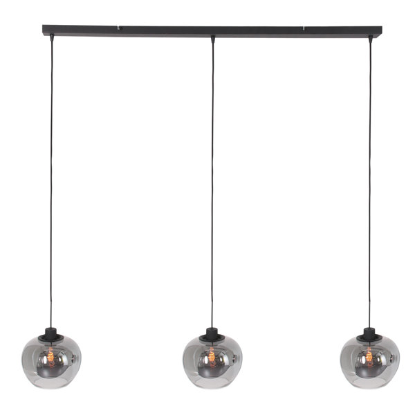 Corrigan Studio Ellwood 3 - Light Black Crystal Pendant | Wayfair.co.uk