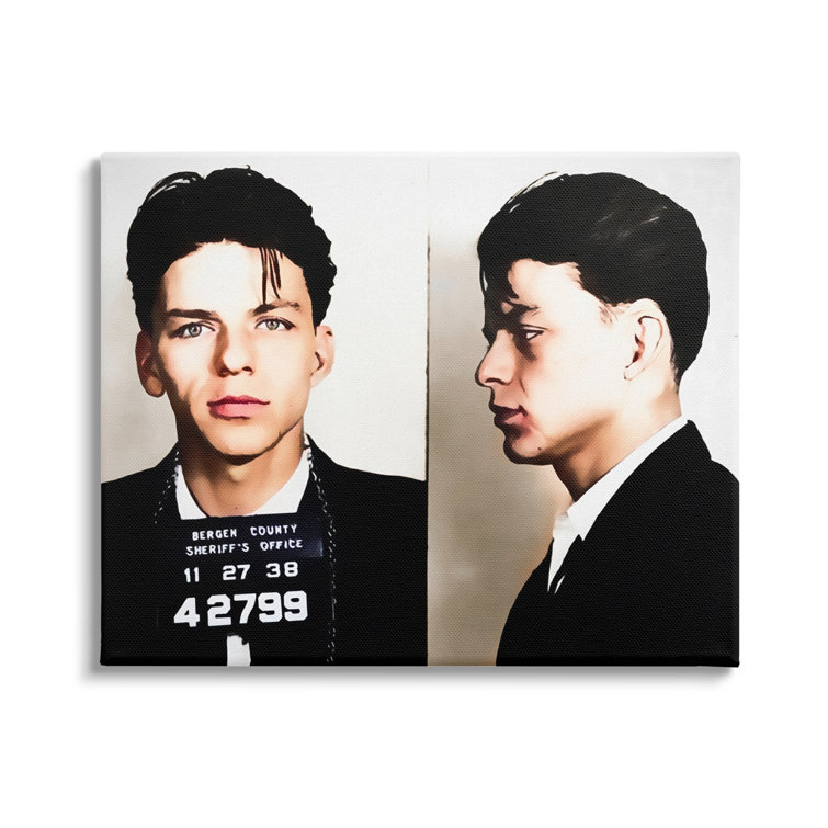 Stupell Industries Frank Sinatra Mugshot Bergen County Jail Photography ...