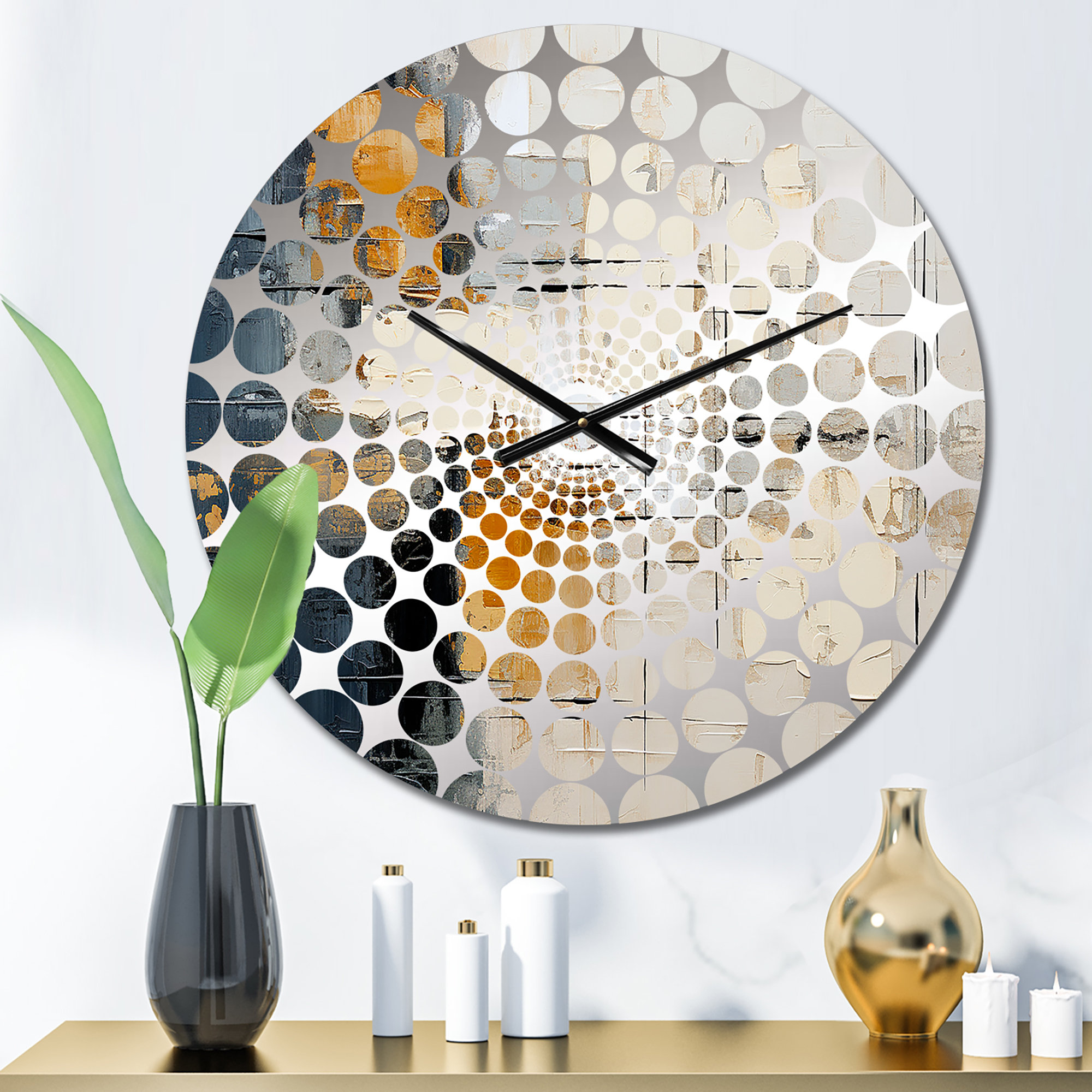 Design Art Simple Winter Landscape - Winter Landscape Wall Clock | Wayfair