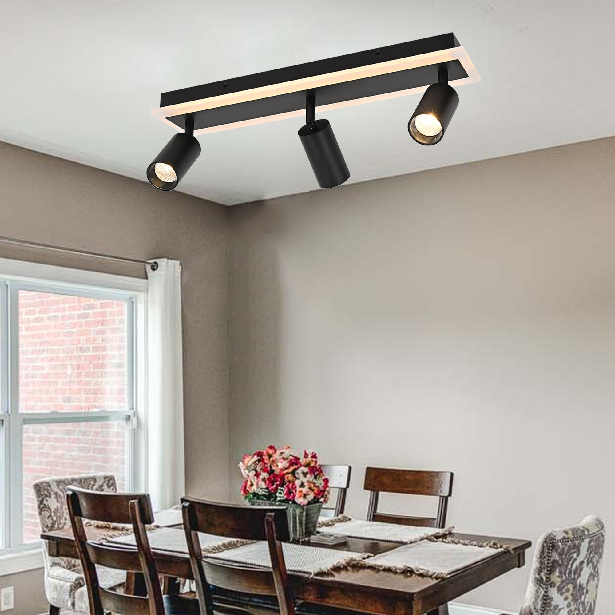 Ebern Designs A Sleek And Modern Wall-Mounted Light Fixture, Featuring ...