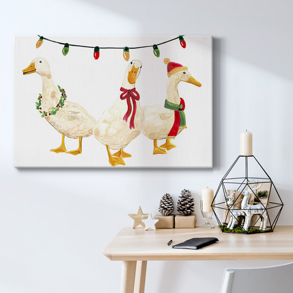 Millwood Pines Merry Quackmas Collection A On Canvas Print | Wayfair