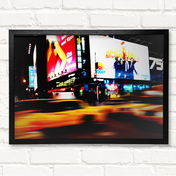 Latitude Run New York City Rush Hour - Closed Corner Frame Print on ...