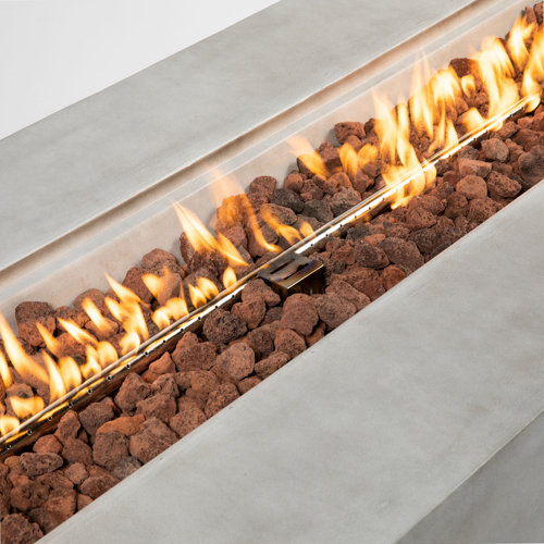 House On Tree 70" Concrete Large Fire Pit Table with Lid | Wayfair