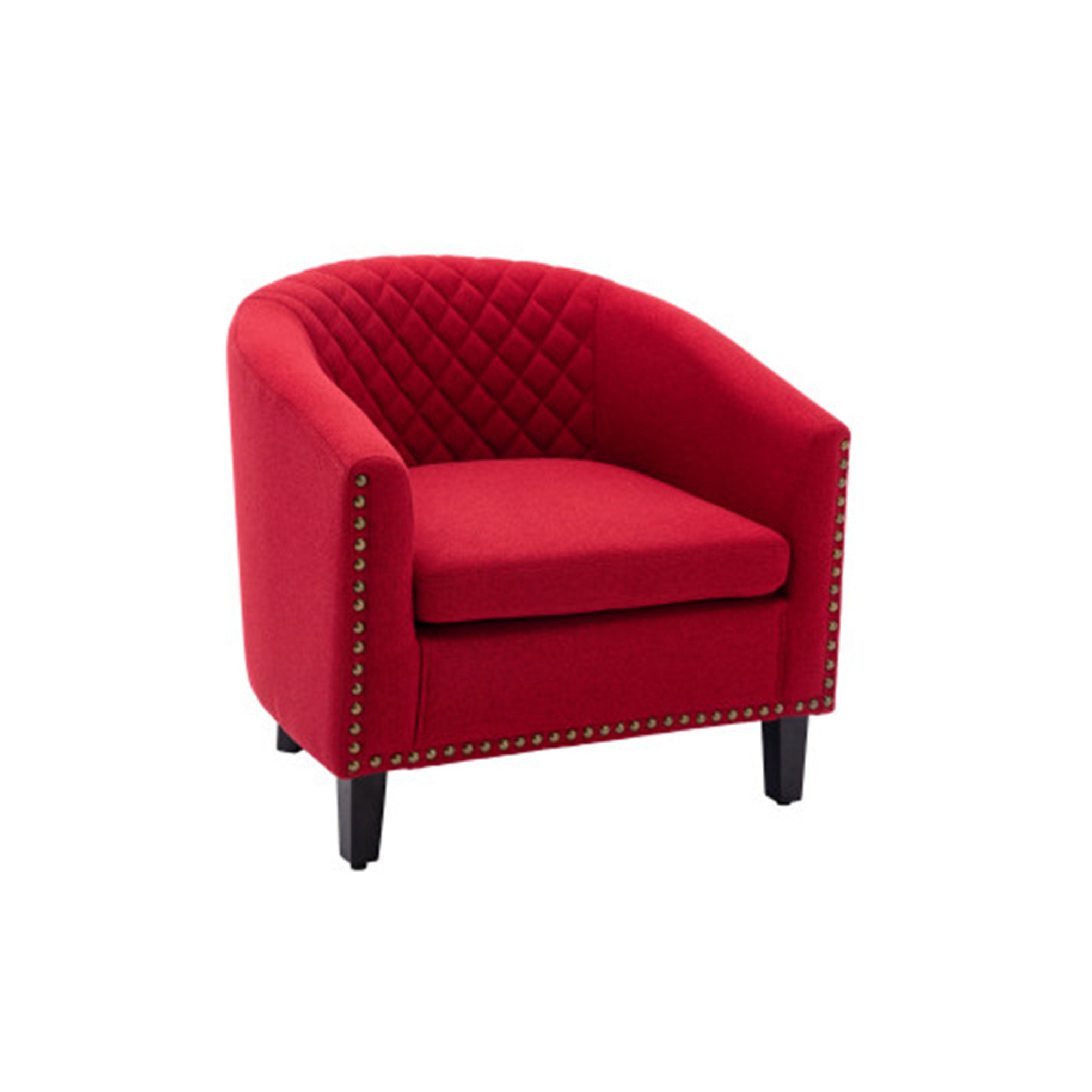 Red Barrel Studio® Upholstered Barrel Chair | Wayfair