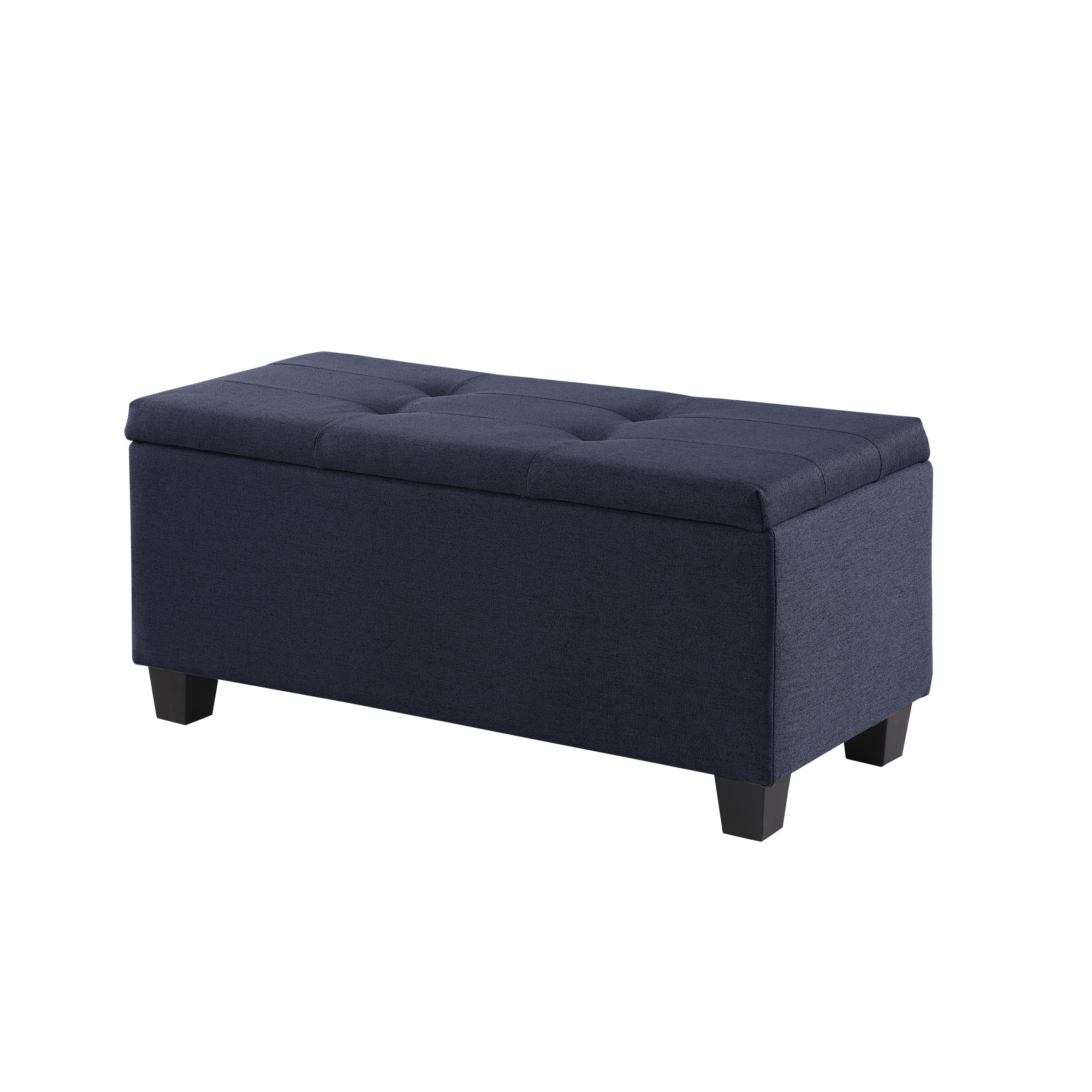 Latitude Run® Large Tufted Ottomans With Storage, Linen Fabric ...
