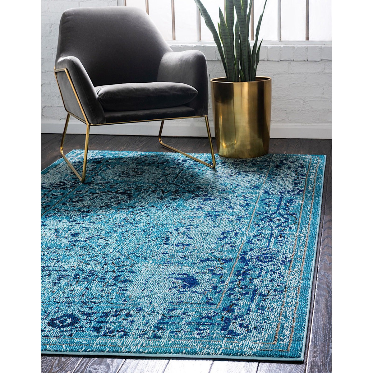 RugPal Dauphine Oriental Blue Area Rug | Wayfair