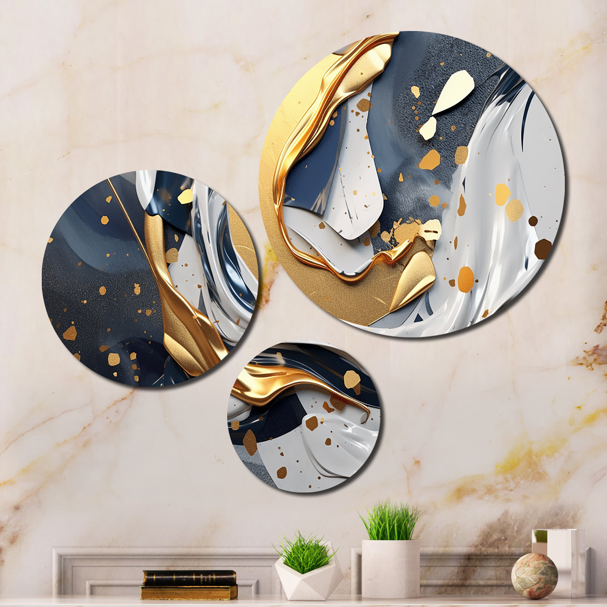 Ivy Bronx 3 Wall Decor Set Metal | Wayfair