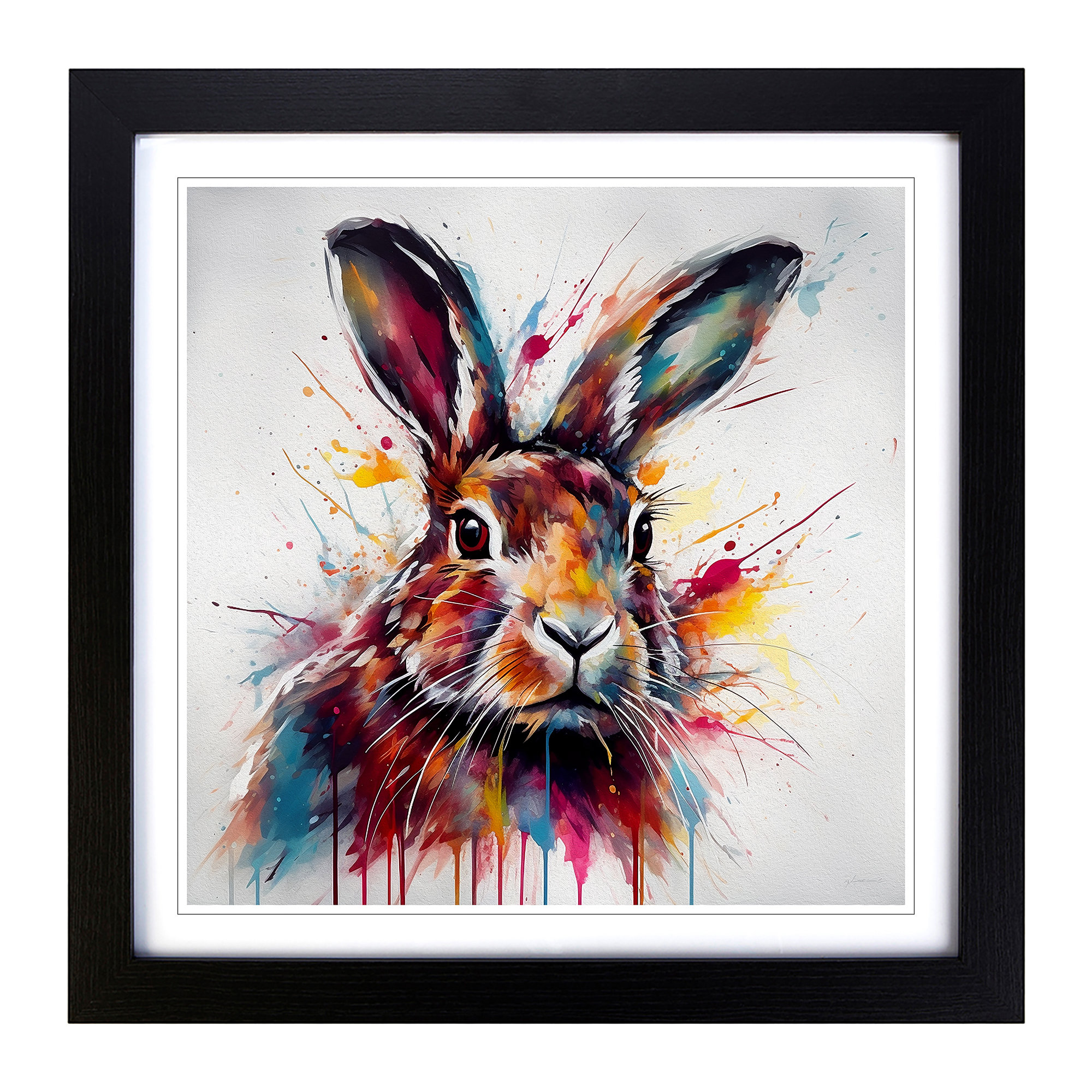 Alpen Home Hare Abstract Art No.1 - Single Picture Frame Art Prints on ...