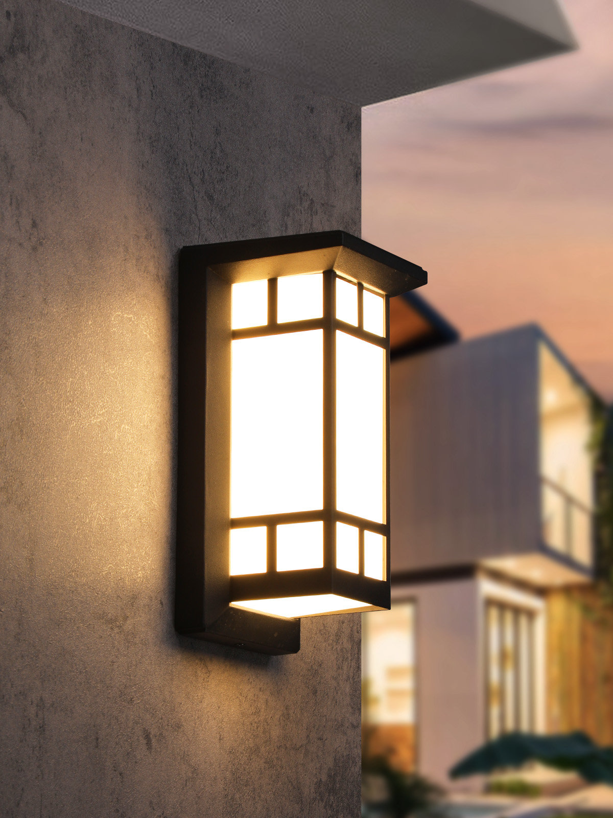 Latitude Run® Led Exterior Lights Outdoor, Modern Rectangular Wall ...