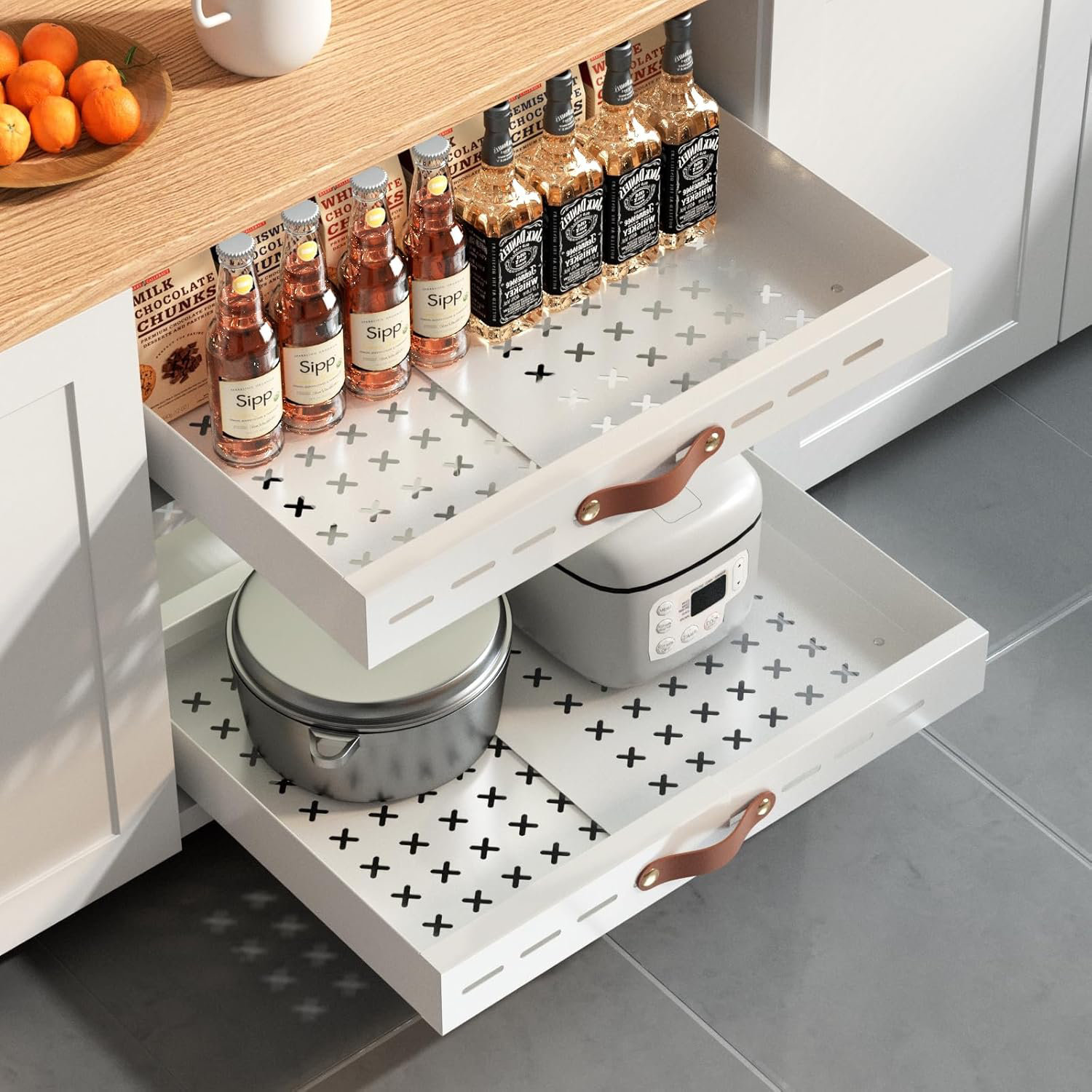 Rebrilliant Expandable Slide out Drawers for Kitchen - Wayfair Canada
