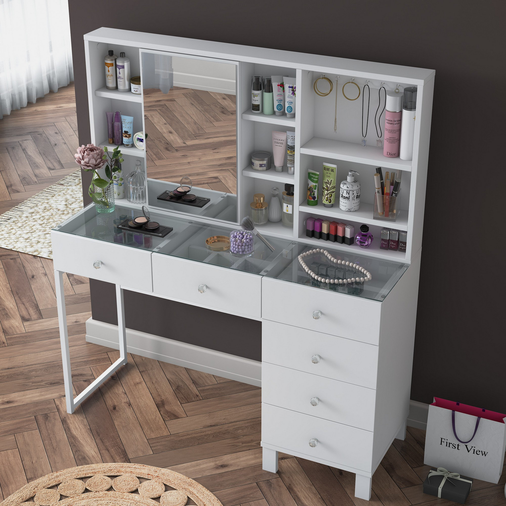 Latitude Run® Make-Up Table | Wayfair
