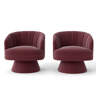 Mercer41 Murrow Velvet Swivel Barrel Chair(Set of 2) & Reviews | Wayfair