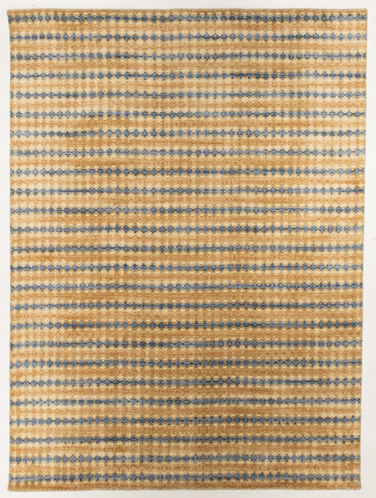 World Menagerie Cabezas Modern Hand-Loomed Gray/Light Orange Area Rug ...