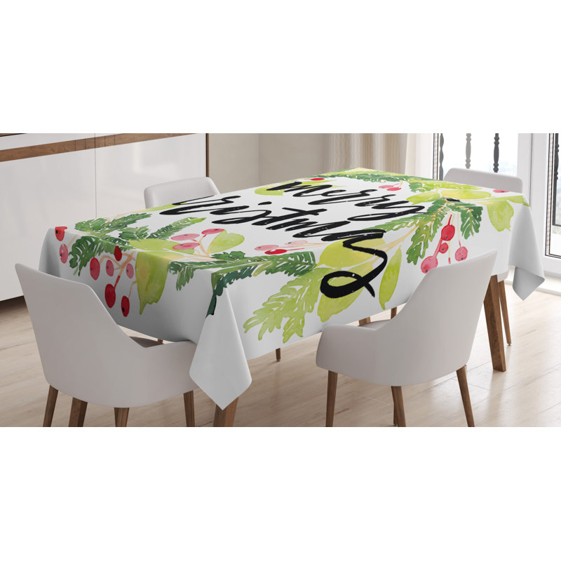 mistletoe tablecloth