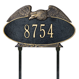 Whitehall Products Eagle 1-Line Lawn Address Sign & Reviews | Wayfair