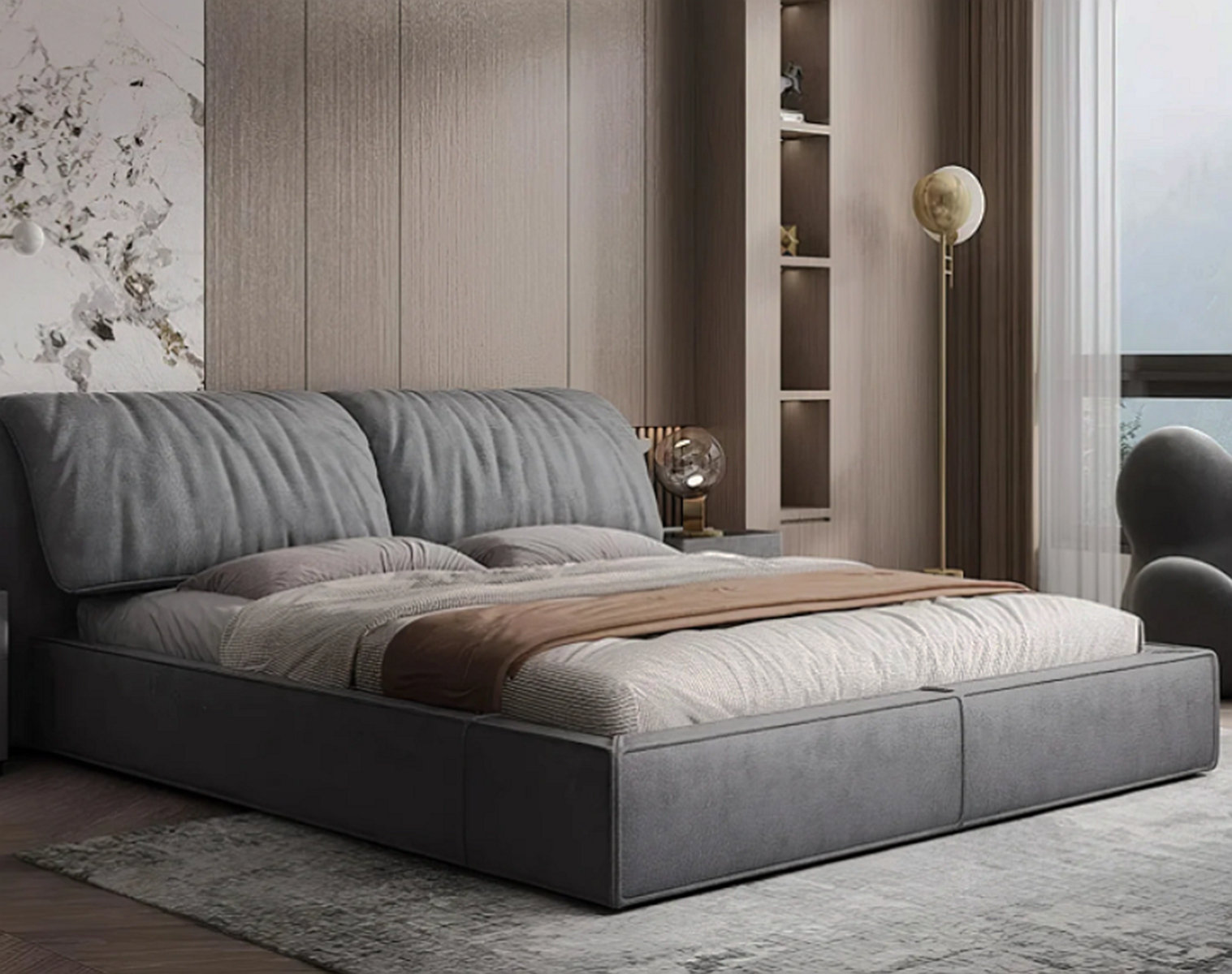 Latitude Run® Preferred Frosted Solid Wood Foot Bed | Wayfair