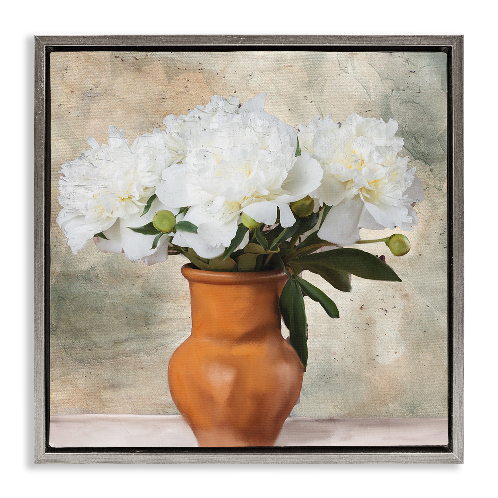 Lark Manor™ Rustic Terracotta Vase Framed Floater Canvas Wall Art by ...