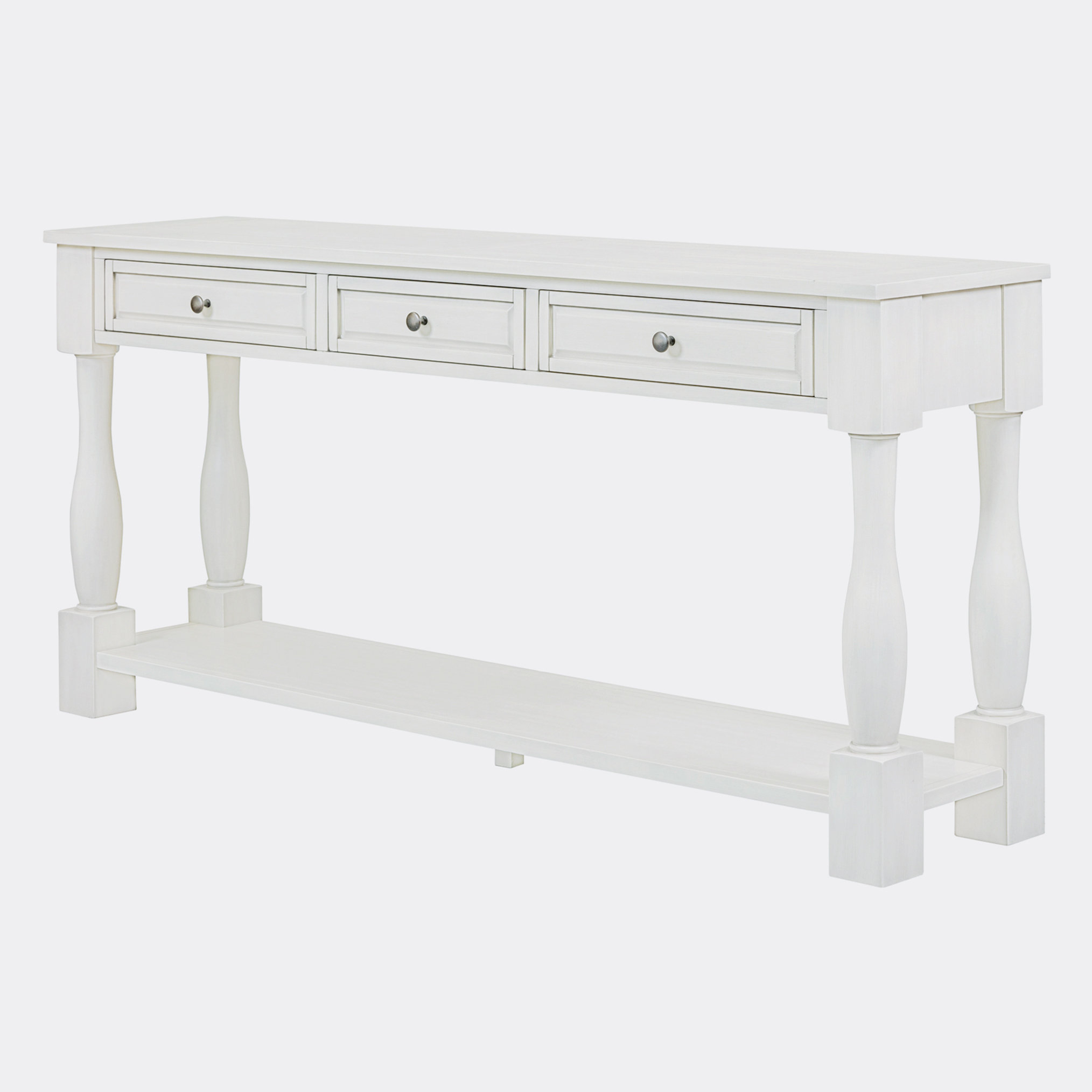 Canora Grey Daequain 63.00'' Solid Wood Console Table | Wayfair